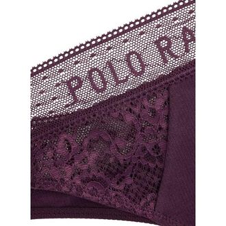 Polo Ralph Lauren Culotte dentelle en coton m&eacute;lang&eacute;