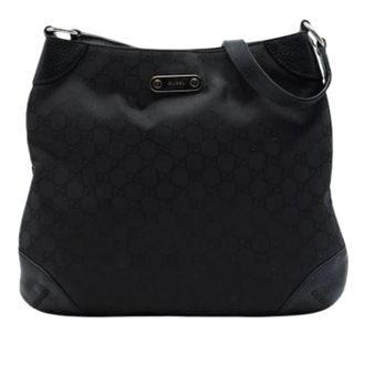 Gucci Sac bandouli&egrave;re vintage Pre-owned en nylon - Femme - Pre-owned - Noir - Taille: ONE Size