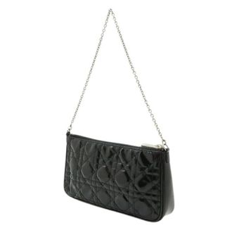 Dior Pre-owned Lady Dior Lackleder Schultertasche - - Pre-owned - Damen - Schwarzk - ONE SIZE