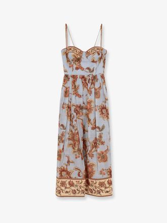 Zimmermann Aster Corset cototn midi dress - ZIMMERMANN - gender_Woman