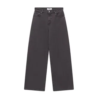 Msgm Msgm, Femme, Jeans, Gris, Taille: 38 FR Jean Large