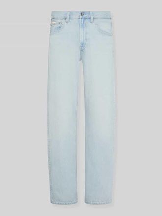 Calvin Klein Jeans Straight Fit Jeans aus reiner Baumwolle im 5-Pocket-Design
