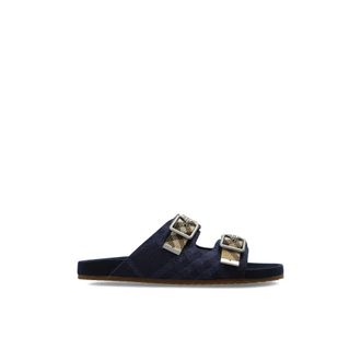 Burberry Homme, Chaussures, Bleu, Taille: 45 EU Urchin Slides