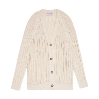 Ermanno Scervino Femme, Pulls, Beige, Taille: 40 FR maglieria e felpe poliestere