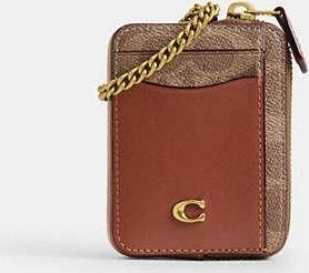 Coach Essential Kartenetui aus Signature-Canvas mit Kettenriemen