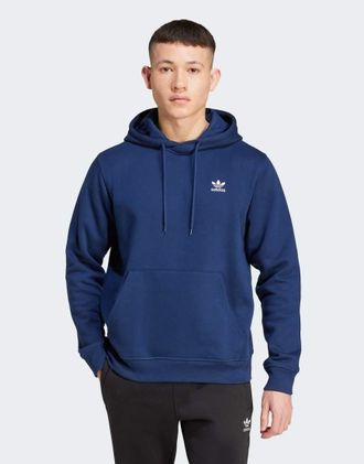 adidas Originals Trefoil Essentials - Kapuzenpullover in Nachtindigoblau