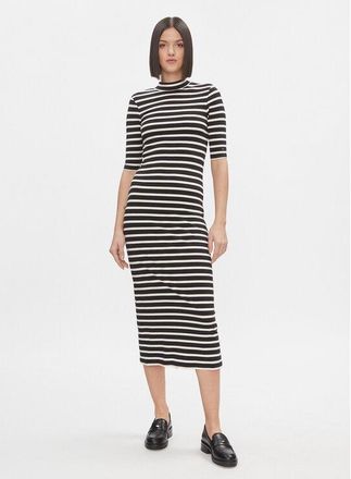 Tommy Hilfiger Kleid für den Alltag WW0WW40610 Schwarz Slim Fit