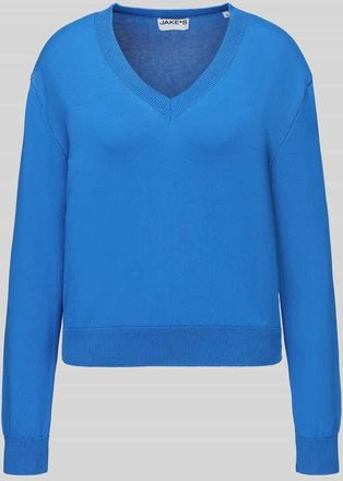 Jake*s Casual Pullover mit V-Ausschnitt