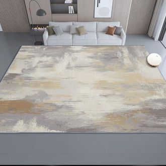 Generic Paillasson Antid&eacute;rapant Beige 160 x 230 cm, Tapis de Sol dint&eacute;rieur Lavable pour entr&eacute;e Cuisine Chambre &agrave; Coucher paillasson d&eacute;coratif, imprim&eacute; Vintag