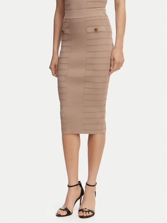 Guess Bleistiftrock W5YD66 Z0130 Braun Slim Fit