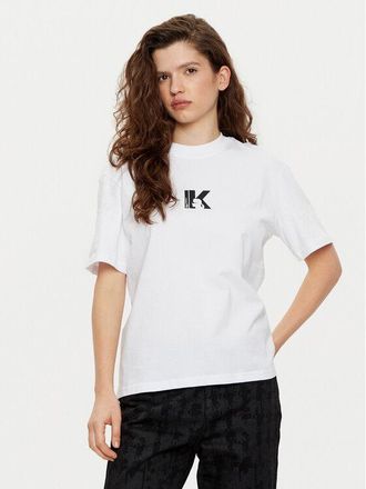 Karl Lagerfeld T-Shirt A1W17031 Wei&szlig; Regular Fit