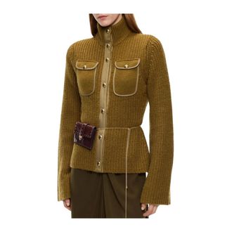 Pinko Pinko - Cardigan Pispiglio - Femme - Pulls - Vert - Taille: 38 FR