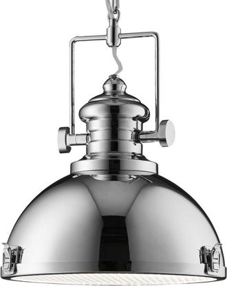 Searchlight Searchlight - Industrial - 1 Light Dome Deckenanh&auml;nger Chrom mit Acryldiffusor, E27