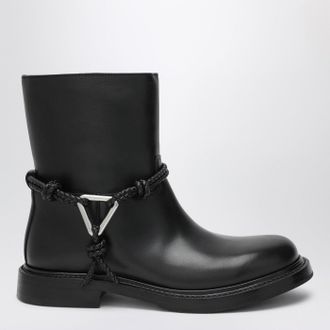 Bottega Veneta Black James leather ankle boots