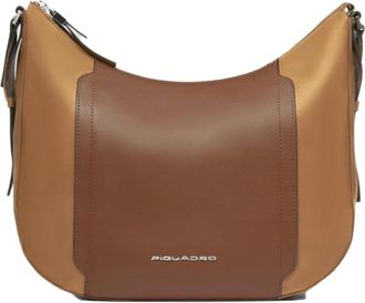 Piquadro Femme, Sacs, Brun, Taille: ONE Size Sac &agrave; bandouli&egrave;re femme pour iPadmini avec protection Rfid et poche pour Piquadro Smart Tracker
