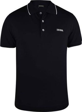 Ermenegildo Zegna Polo-Shirt Schwarz