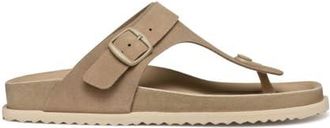 Geox Femme D Sandybett B Sandales Plates, Taupe, 37 EU