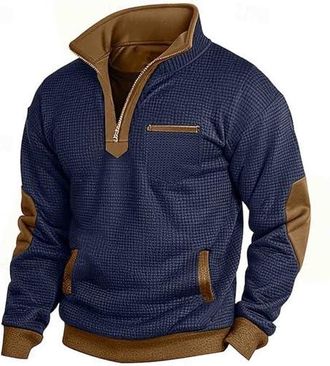 Generic Pull Homme Grande Taille Hiver Chaud Sweat-Shirt zipp&eacute; sans pour Homme Veste Polaire d&eacute;contract&eacute;e dpour Un Usage Quotidien Confortable Doux et Chaud H