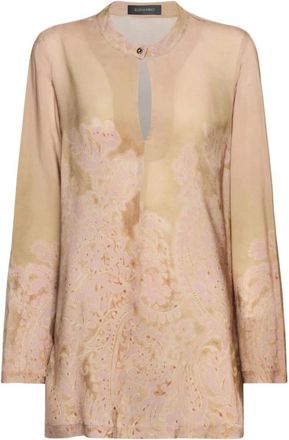 Elena Miro Femme, Blouses et Chemises, Brun, Taille: 42 FR Blusa