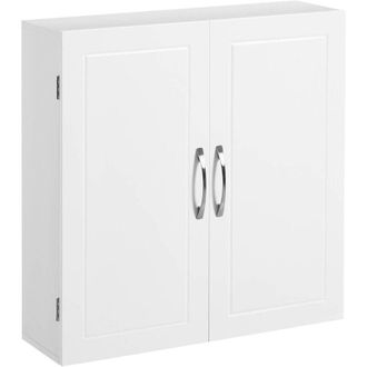 Vasagle Vasagle - Armoire Murale pour Salle de bain, Placard de Rangement Mural pour Salle de Bain, 30 x 60 x 60 cm, Armoire &agrave; Pharmacie avec &Eacute;tag&egrave;res