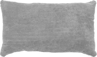 Andiamo Kissen Emy in Cord-Optik - Sofakissen mit Füllung Bezug - Zierkissen Dekokissen Kopfkissen 30 x 50 cm grau