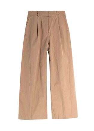Rejina Pyo High Waist Wide Leg Tan Trousers Size XS