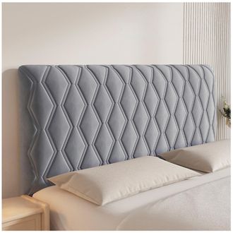 Generic Kopfteil &uuml;Berzug Bezug, Rechteckiger/Leicht Abgerundeter Bett, Staubdicht Schutzh&uuml;lle, Volltonfarbe Bett Kopfteil Bezug, f&uuml;r Schlafzimmer Dekoration,D