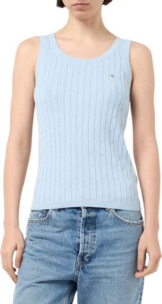 GANT Stretch Cotton Cable Tank TOP