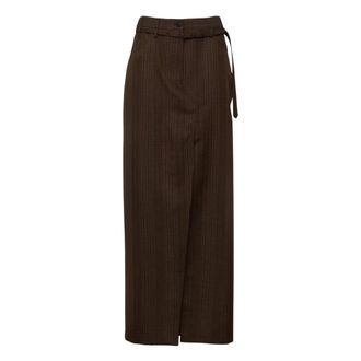 Dries Van Noten Jupe midi - Femme - Jupes - Brun - Taille: 34 FR