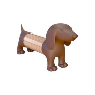 Balvi Porte Cure-Dents Teckel Couleur : Marron en Forme de Chien Acrylique/Plastique PVC