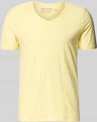 Mc Neal T-Shirt mit geripptem Rundhalsausschnitt