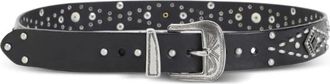 Golden Goose Femme, Accessoires, Noir, Taille: 75 CM Cintura fibbia decorata