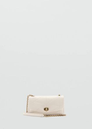 Mango Sac bandouli&egrave;re rabat blanc cass&eacute; - Femme - Taille unique - MANGO