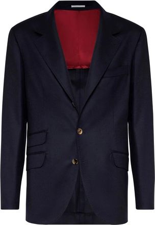 Brunello Cucinelli Homme, Vestes, Bleu, Taille: M Veste Bleue pour Homme