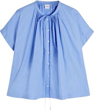 Aspesi Femme, Blouses et Chemises, Bleu, Taille: 40 FR Cotton Poplin Shirt