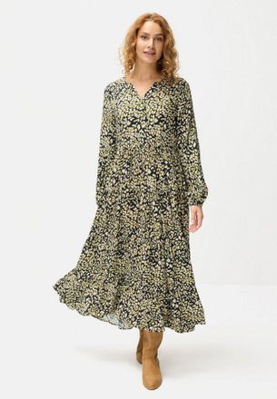 Lascana Maxikleid mit Leoprint und Volants, Volantkleid