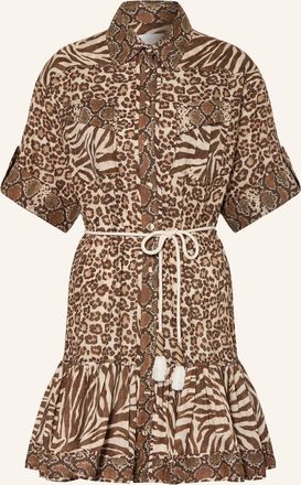 Zimmermann Hemdblusenkleid Wanderlust braun