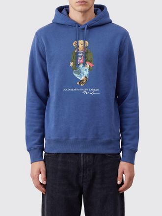 Polo Ralph Lauren Sweat &agrave; capuche en coton avec imprim&eacute; Teddy Bear