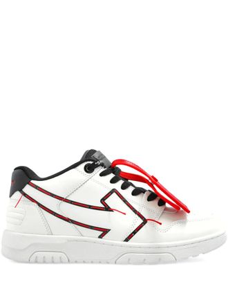 Off-white baskets à empiècements contrastants Lightning Bolt Low - Blanc