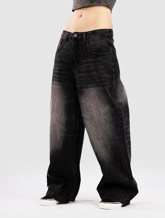 Ninth Hall Trina Rhinestone Jeans black