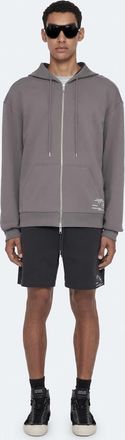 AllSaints Raphy Zip-Hoodie in Fossilgrau