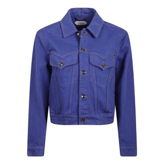 Versace Femme, Vestes, Bleu, Taille: 36 FR Versace Vestes