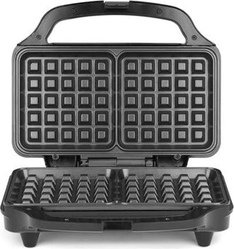 Salter Salter Double Waffeleisen, Antihaft Dual Platten, Deep Fill für Belgische & Amerikanische Waffeln, Automatische Temperaturregelung, Cool-Touch Griff, 