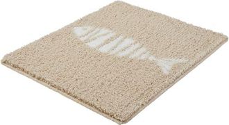 Kleine Wolke Badteppich Fish mit 50 x 60 cm in Sandbeige aus 100% Polyester