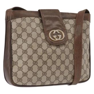 Gucci Sac bandouli&egrave;re GG Canvas Vintage Pre-owned - Femme - Pre-owned - Beige - Taille: ONE Size