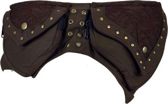 Guru Shop Festival Ethno Sidebag, Gürteltasche, Elfen Bauchtasche - Coffee, Unisex - Erwachsene, Baumwolle, 15x40x4 cm