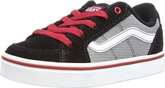 Vans Y Transistor, Baskets Mode Mixte Enfant - Noir (Black/Red), 32 EU (1.5 US)
