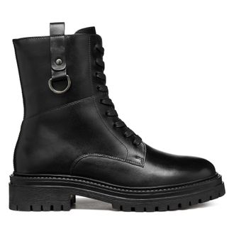 Geox Schnürschuhe Geox D Iridea D46HRB 00043 C9999 Schwarz