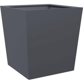 vidaXL Jardinière anthracite 50x50x50 cm acier Vidaxl
