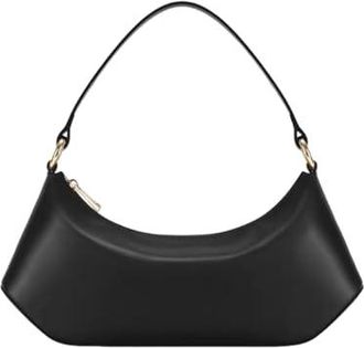 Generic Sac &agrave; bandouli&egrave;re pour femme en cuir souple marron, petit sac &agrave; main l&eacute;ger sous les bras, pochette Hobo avec fermeture &eacute;clair, pour femme, universit&eacute;,